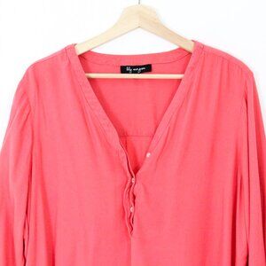 Lily Morgan | Tops | Lily Morgan Pink 34 Sleeve Blouse | Poshmark